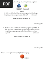 Latihan Wang Tahun 1 | PDF