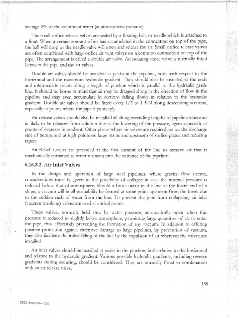 CPHEEO Manual - Air Valve | PDF