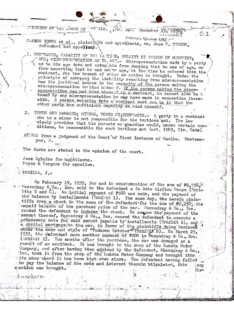 Young v. Tecson | PDF