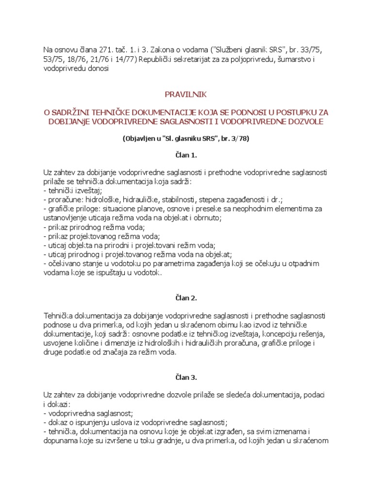 Tehnicka Dokumentacija 77 | PDF