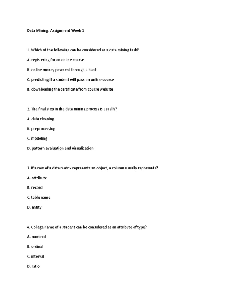 Assignment Week1 Soln PDF | PDF