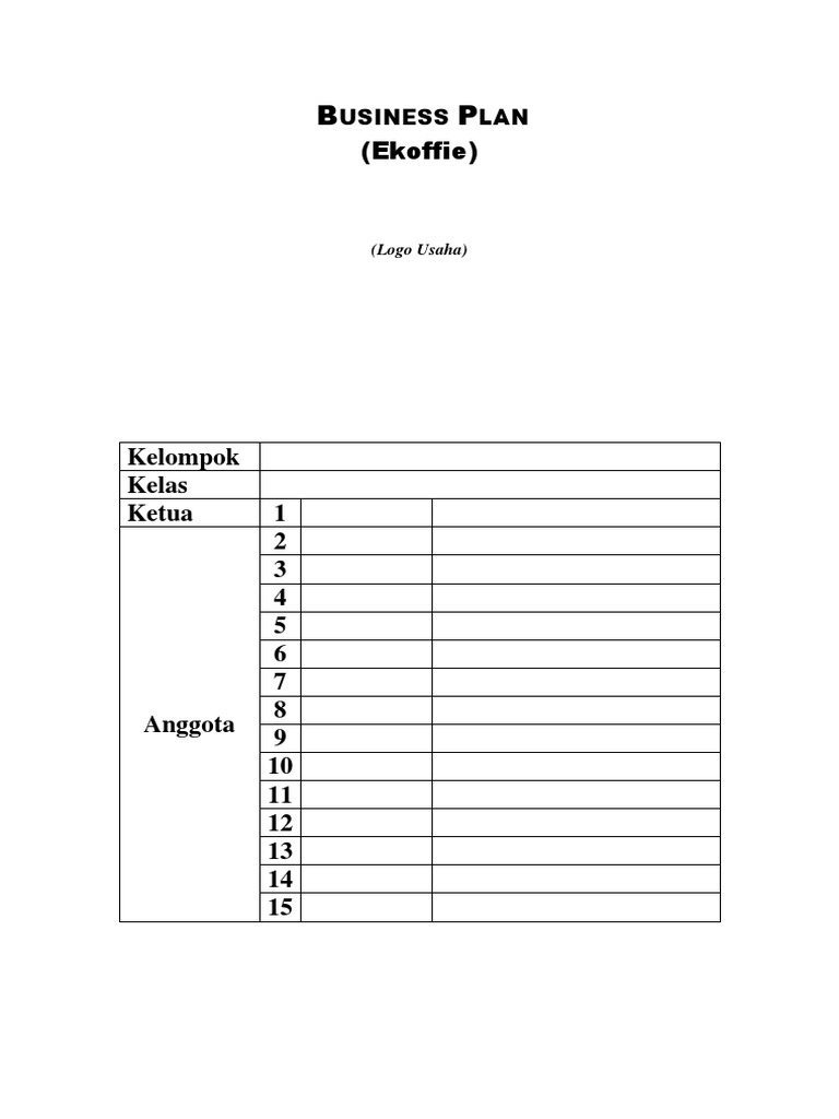 Contoh Pembuatan Bisnis Plan | PDF | Seni