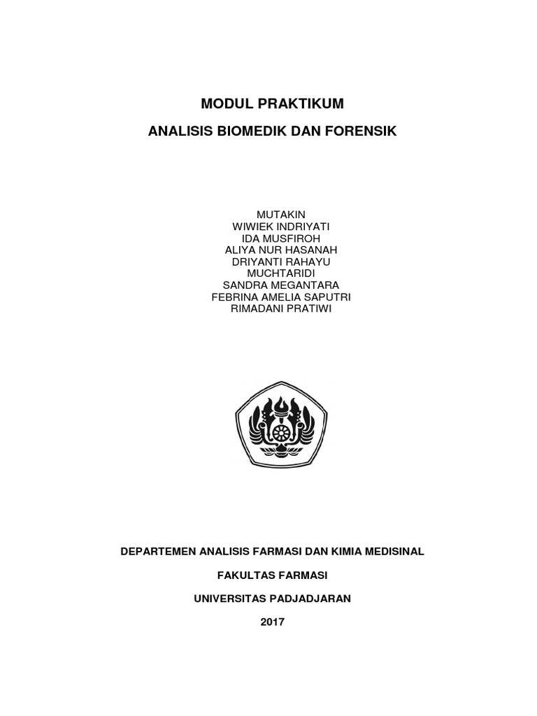Modul Praktikum Analisis Biomedik Dan Forensik | PDF | Sains & Matematika