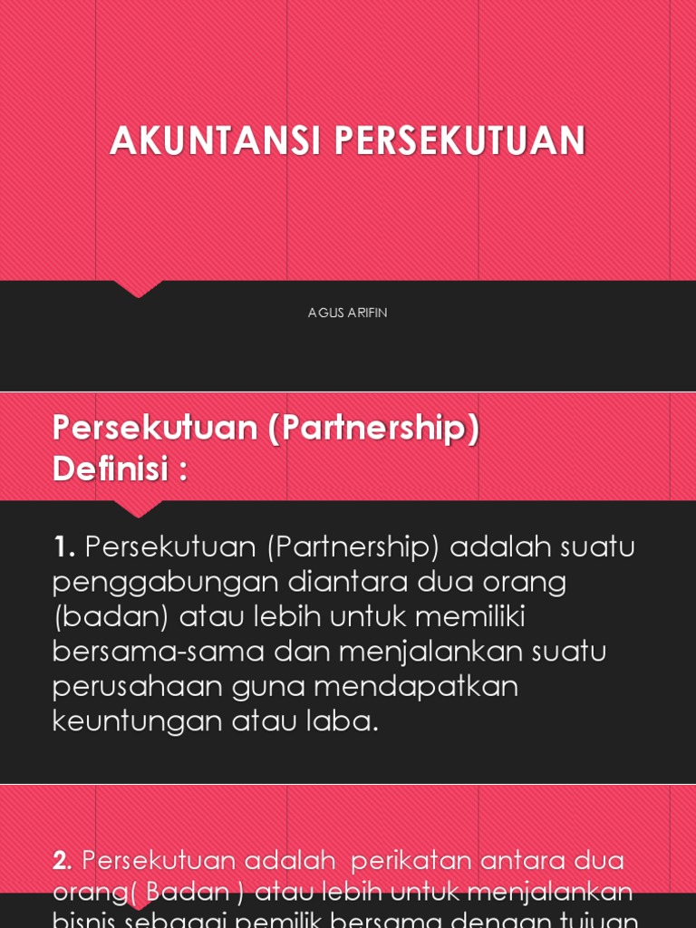 Akuntansi Persekutuan | PDF