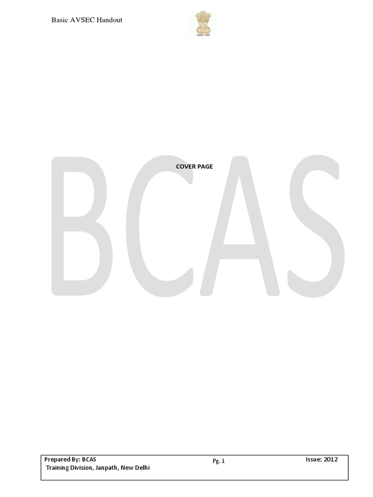 Latest Basic Avsec Handouts PDF | PDF | Airport Security | Airport