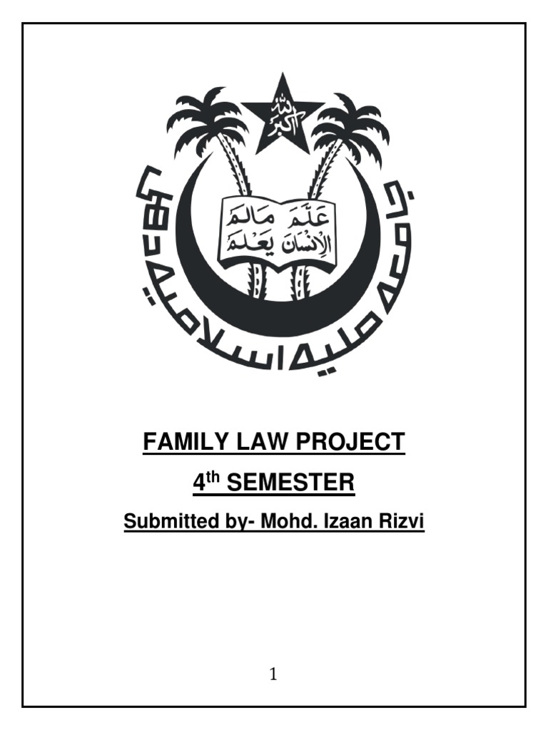 Family Law Project | PDF | Inheritance | Sunni Islam