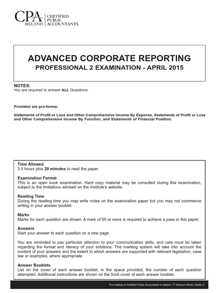 p2 Acr April 2015 | PDF | Book Value | International Financial ...