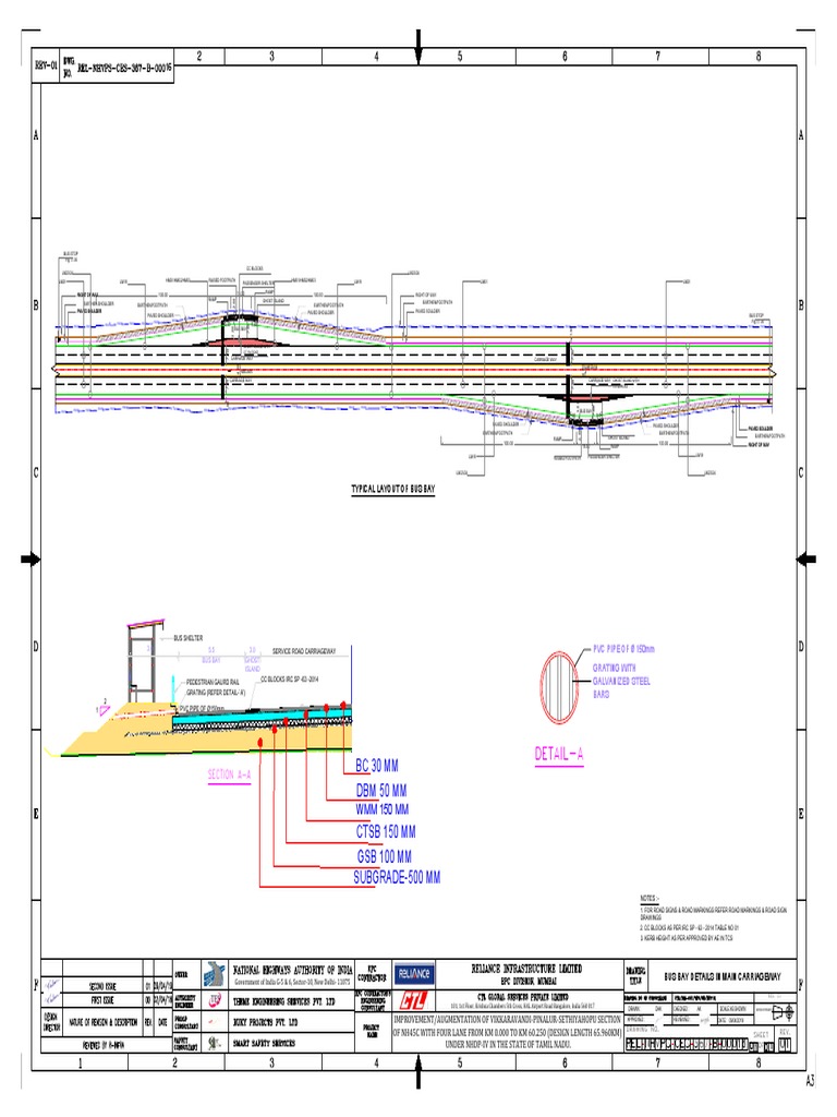 Bus Stop Layout Design with Dimensions | PDF | Road | Land Transport