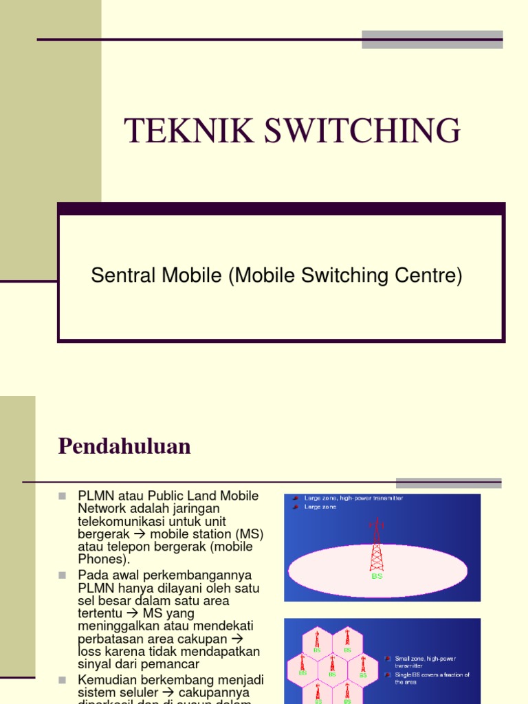 Pertemuan 9 - Mobile Switching Centre | PDF