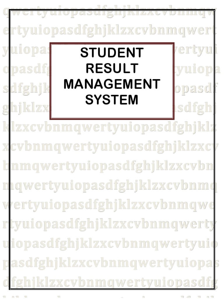 Student Result Management System | PDF | Php | Agile Software Development