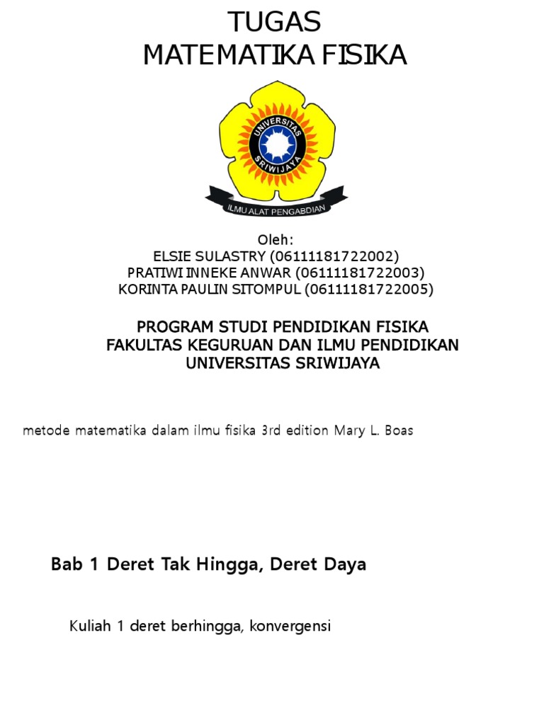 Deret Tak Hingga | PDF