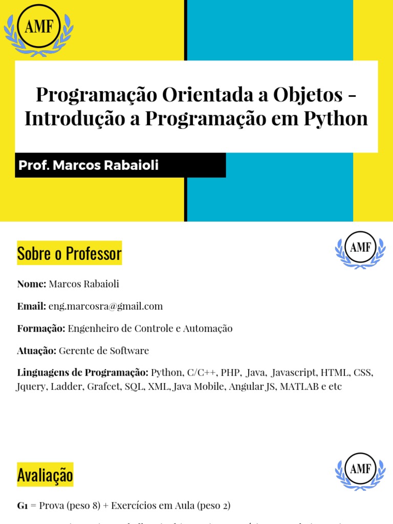 Introdução À Programação em Python | PDF | Python (linguagem de ...