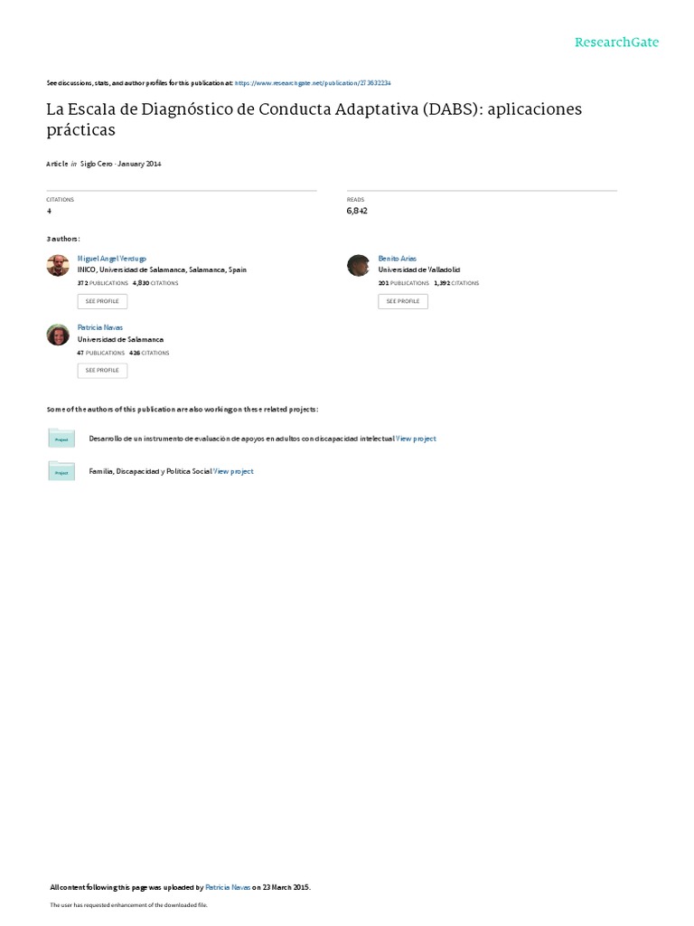 1 Dabs PDF | PDF | Diagnostico medico | Cociente de inteligencia