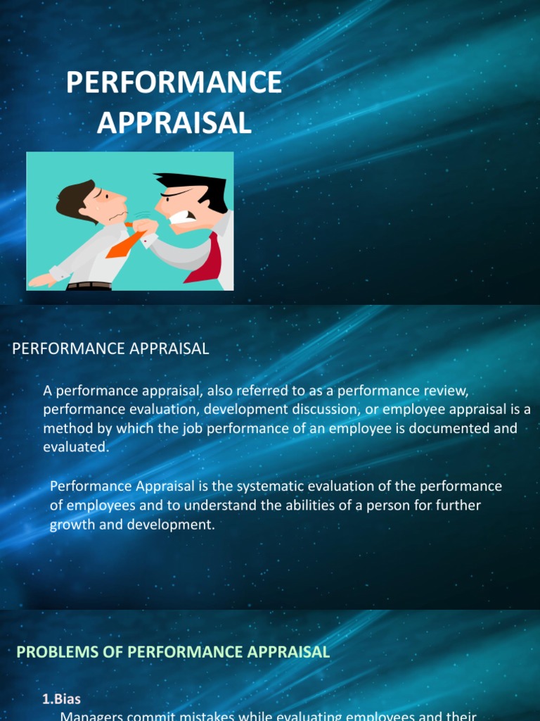 Problems of Performance Appraisal | PDF | Performance Appraisal | Bias