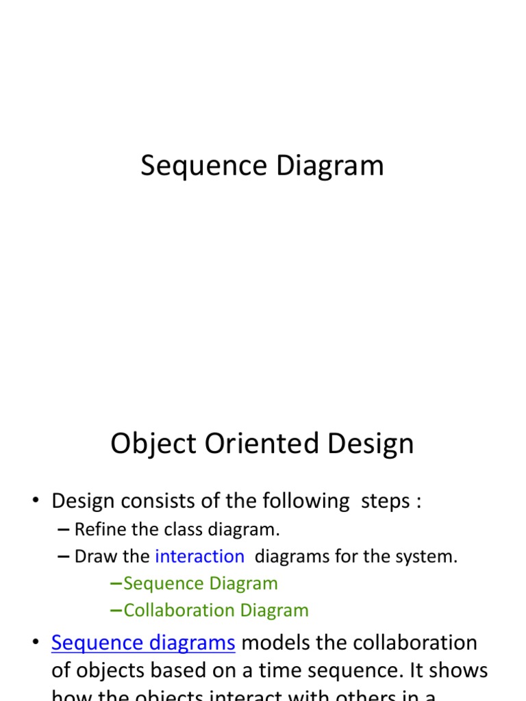 Ooad Sequence Diagram Pdf Use Case Areas Of Computer Science