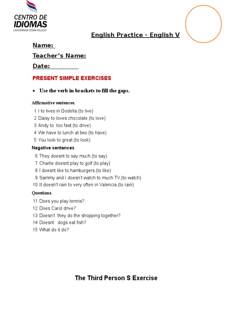 English Practice 1 | PDF