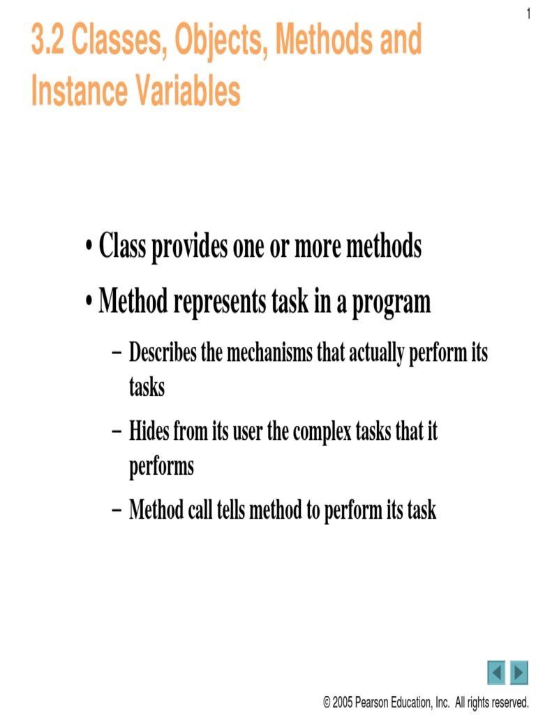 3.2 Classes, Objects, Methods and Instance Variables | PDF | Class (Computer Programming ...