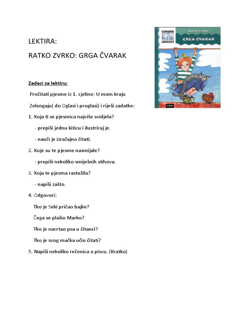 R.Zvrko Grga Čvarak | PDF