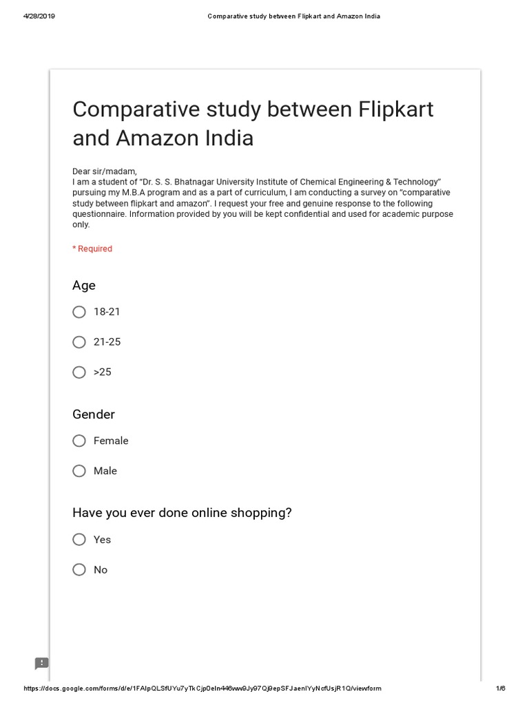 Questionnaire 222 | PDF | Online Shopping | Marketing