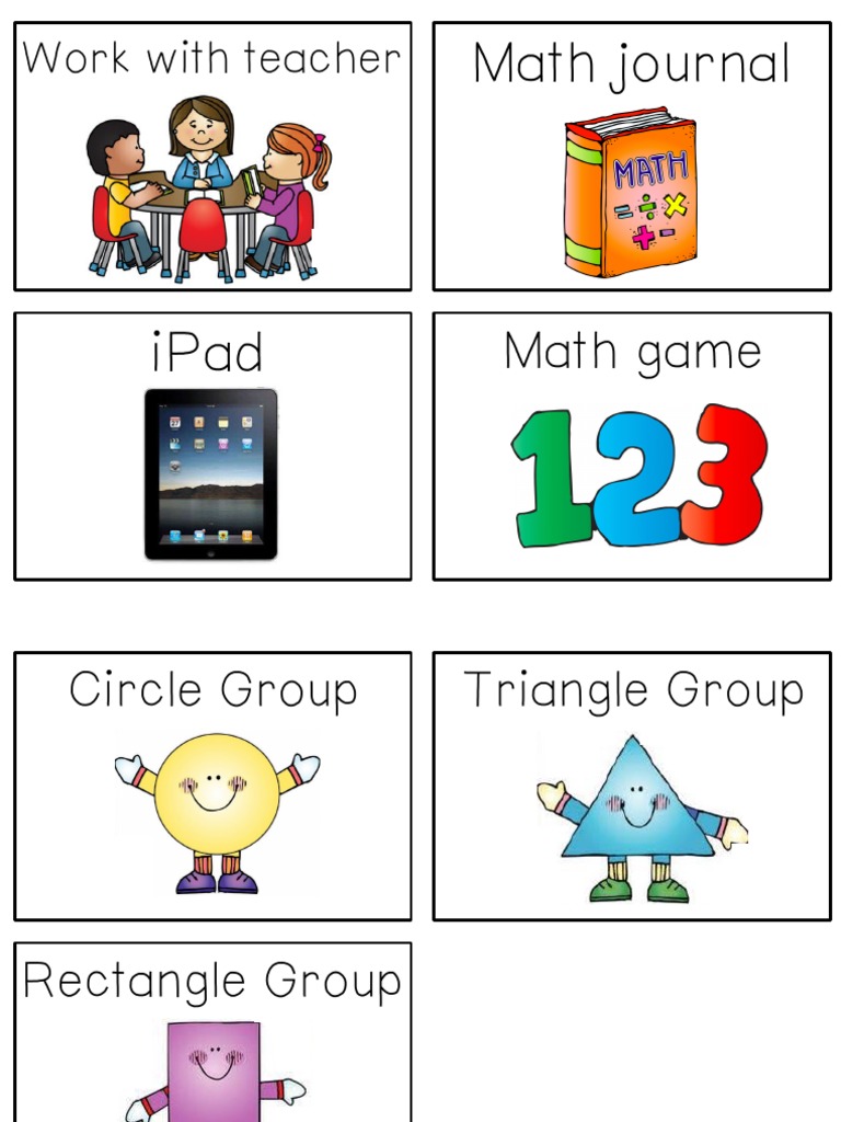 Math Rotation Cards | PDF