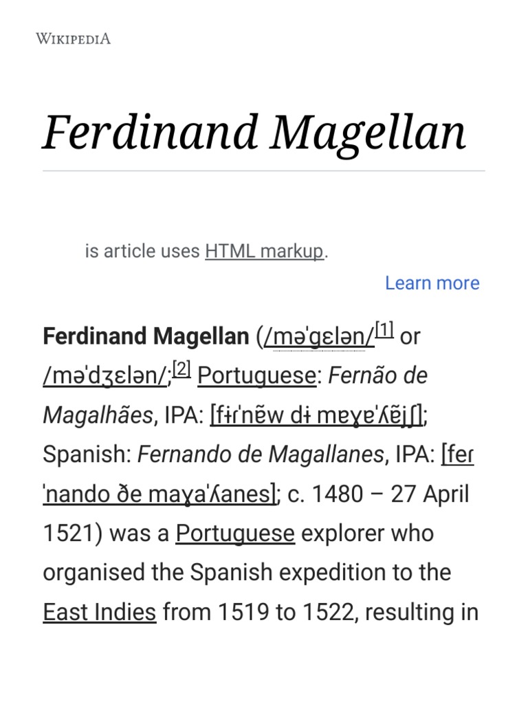 Magellan: First Global Voyager | PDF | Early Modern Period | Age Of ...