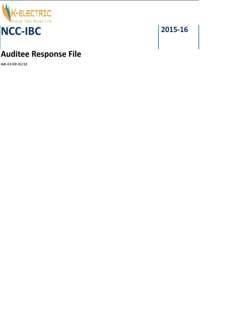 Auditee Response File Report Mutiple Recommandation | PDF | Transformer ...