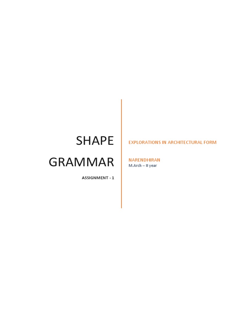 Shape Grammar | PDF | Shape | Geometry