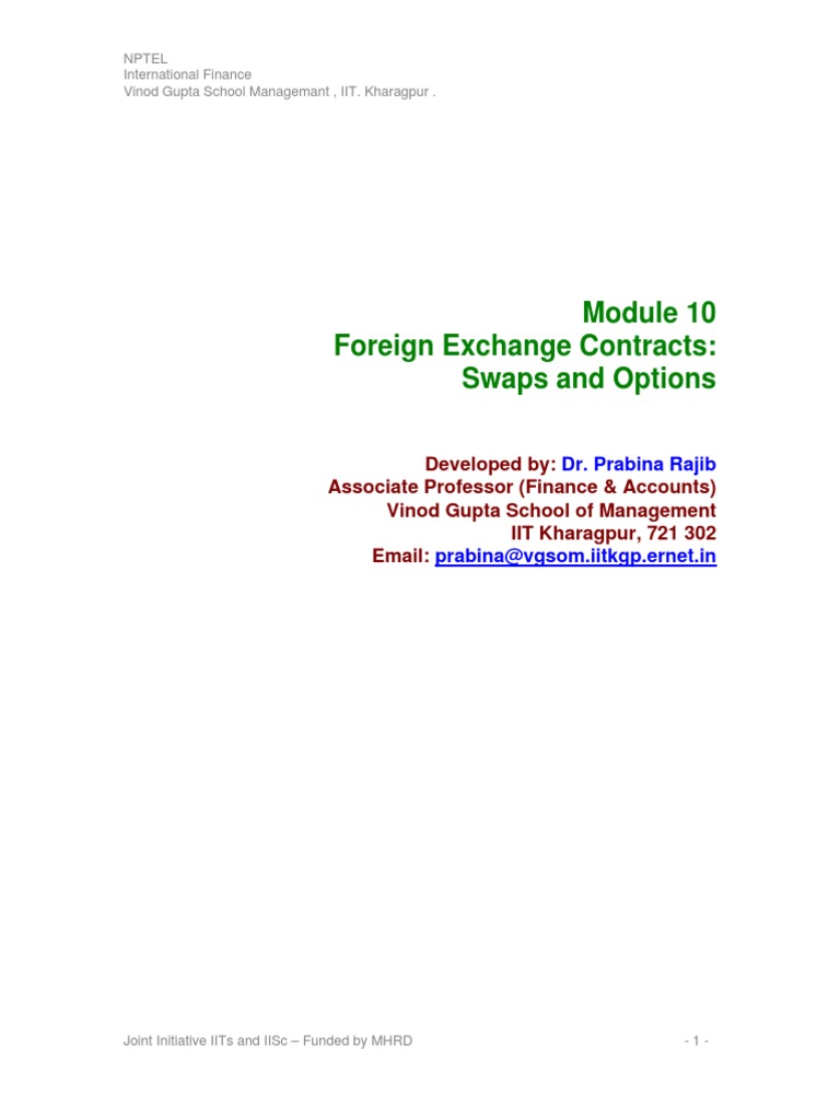 Module10 10 PDF | PDF | Option (Finance) | Swap (Finance)