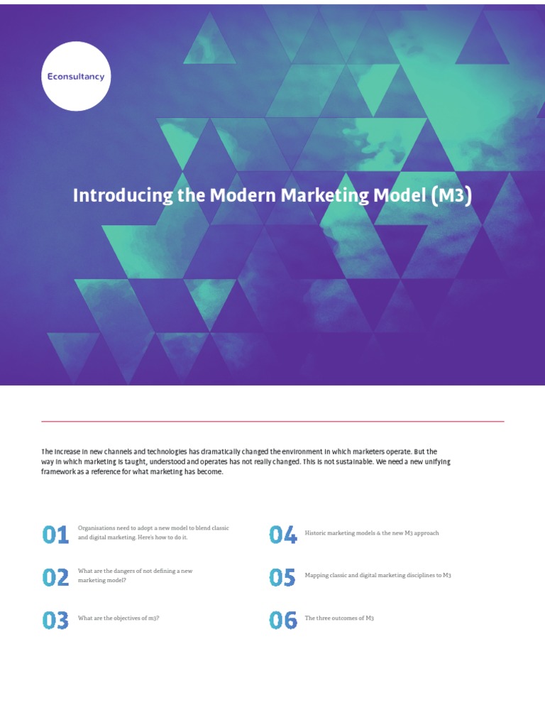 Modern Marketing Model (M3) Overview | PDF | Digital Marketing | Marketing
