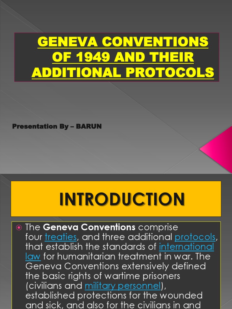 Geneva Conventions | Geneva Conventions | International Humanitarian ...