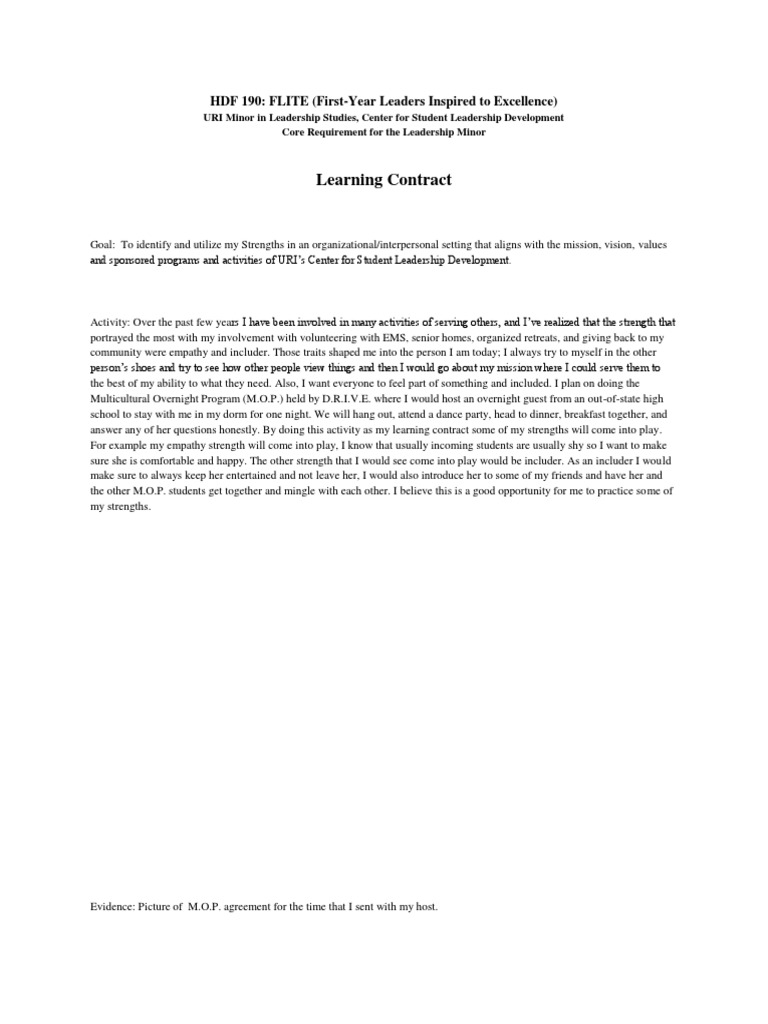 HDF 190 Flite First-Year Leaders Inspired To Excellence | PDF | Leadership | Behavior Modification