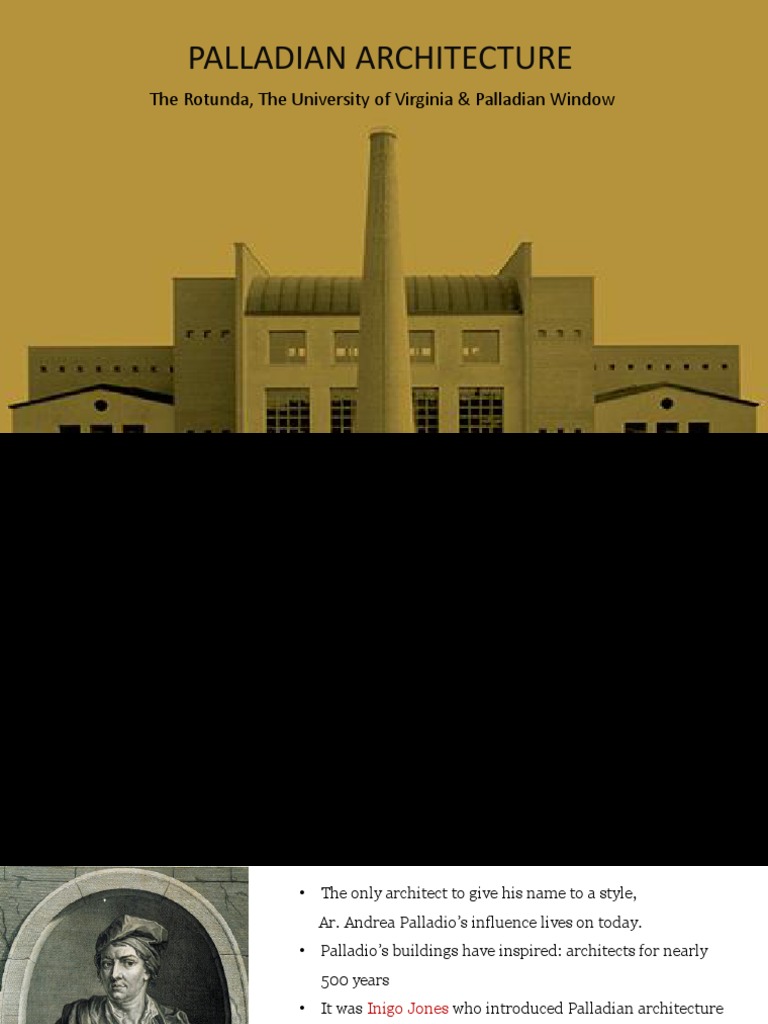 Overview of Palladian Architecture | PDF | Architectural Styles ...