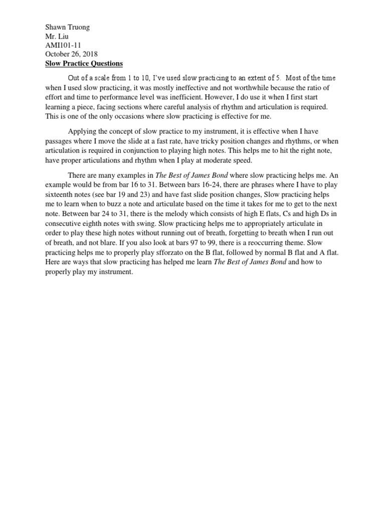 Slow Practice Questions | PDF