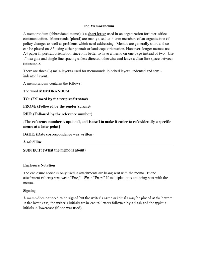 MEMORANDUM_NOTES.pdf | Memorandum | Writing