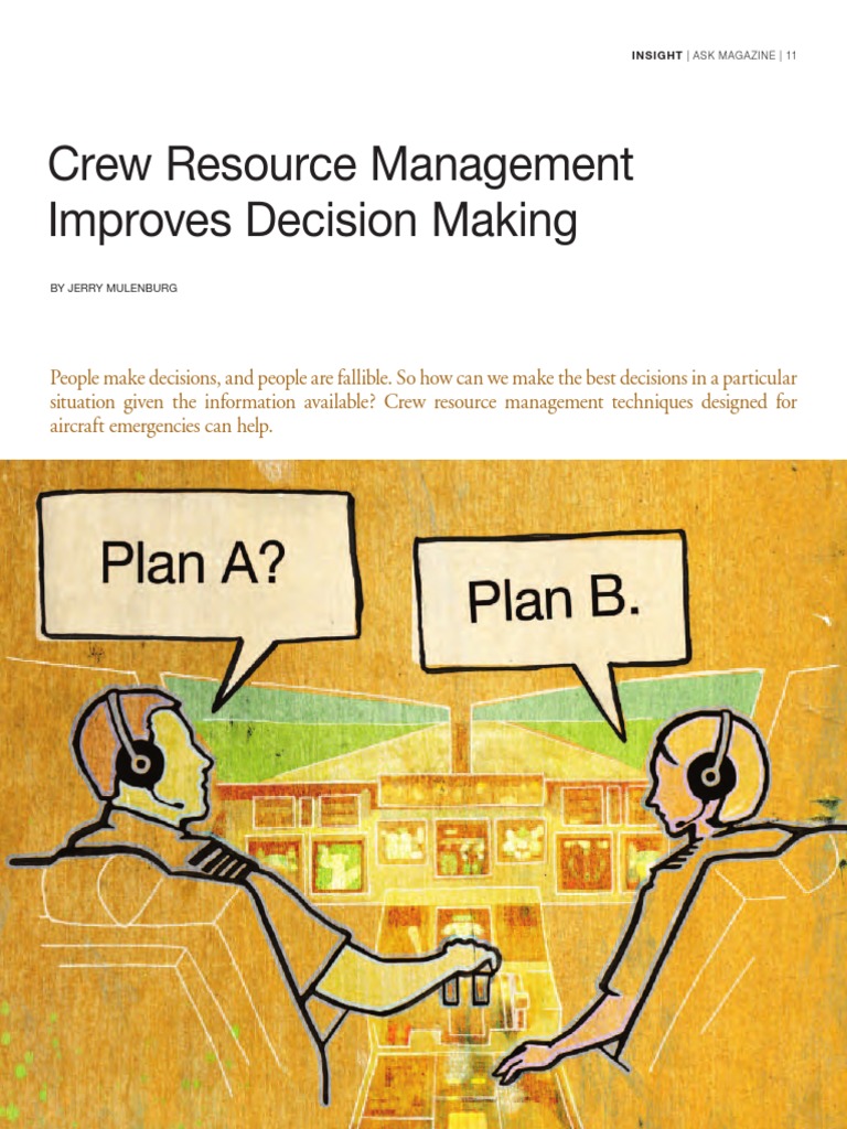 Crew Resource Management Improves Decision Making | PDF | Decision ...