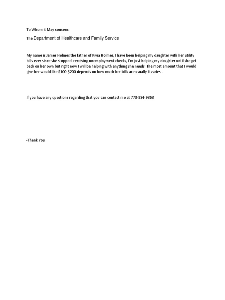 Father Letter To Dhs | PDF