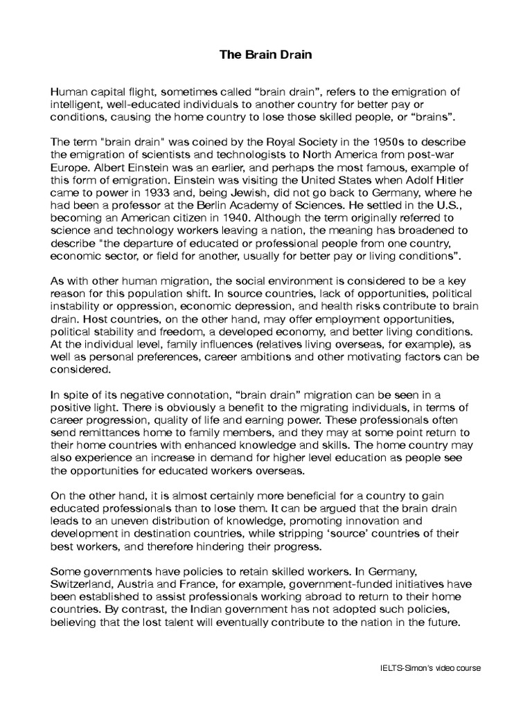 IELTS Simon Reading Multiple Choice Worksheet Part6 | PDF | Human ...