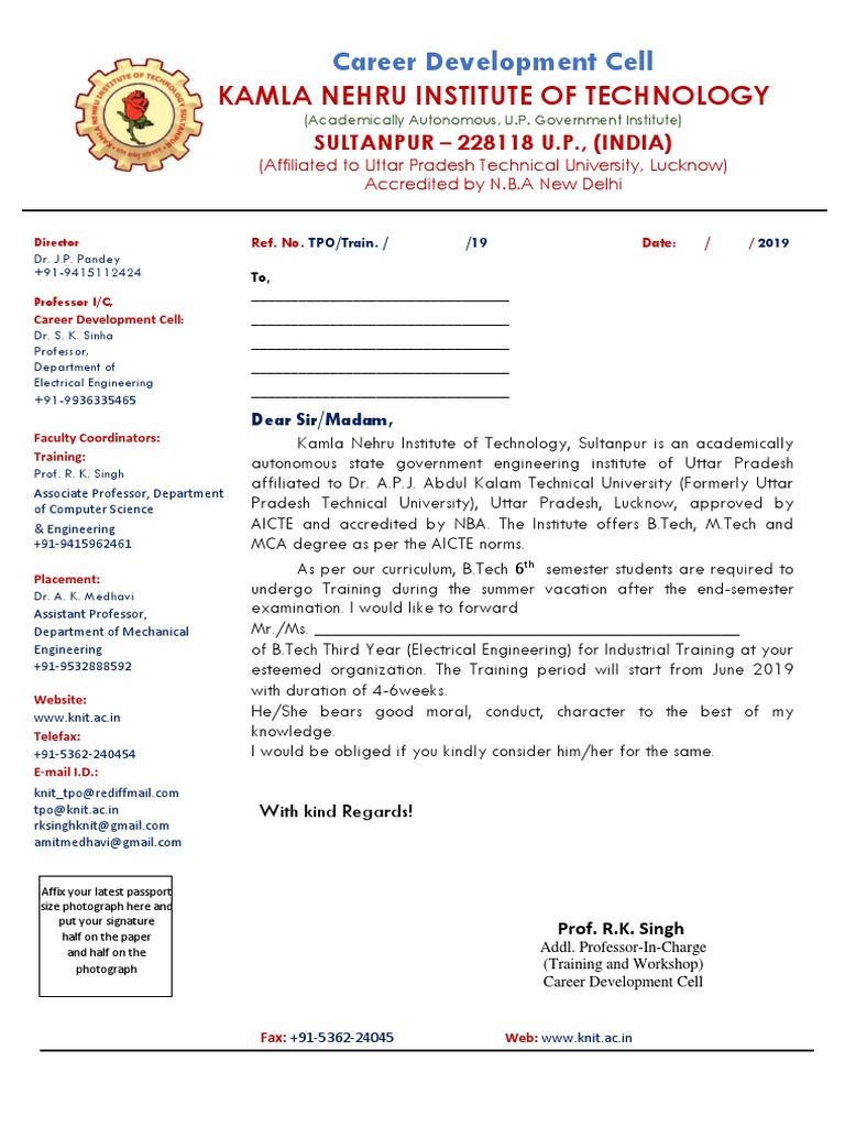 Career Development Cell: Kamla Nehru Institute of Technology | PDF ...