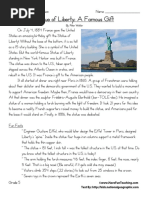 The Statue of Liberty - Nonfiction Reading Test 5: Name: Wissem ...