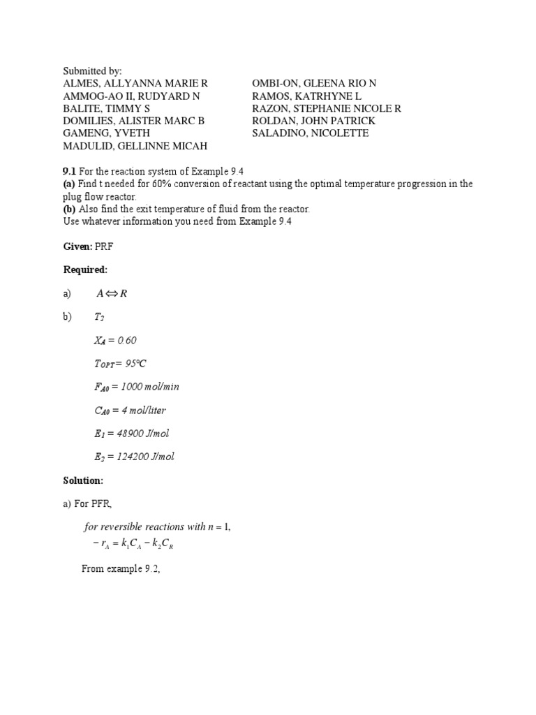 Lec-9 1 | PDF | Chemical Reactor | Mole (Unit)