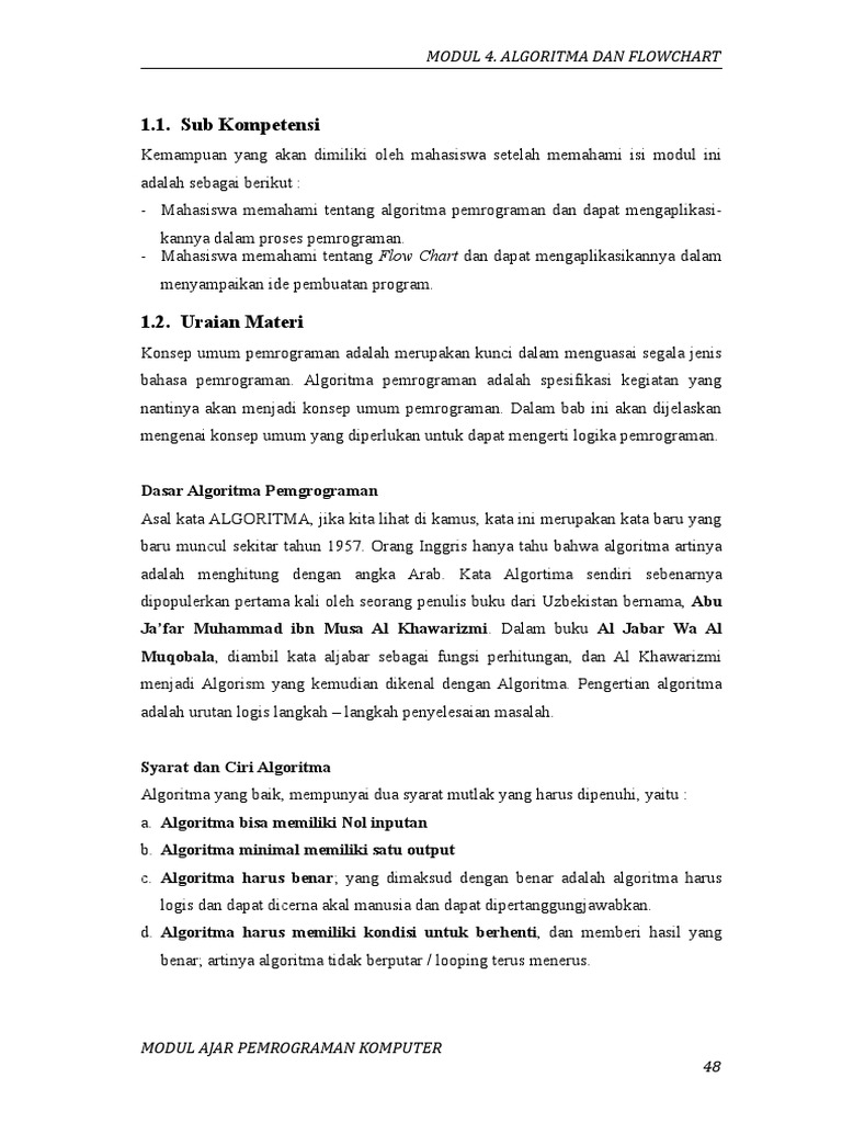 Algoritma Dan Flowchart | PDF