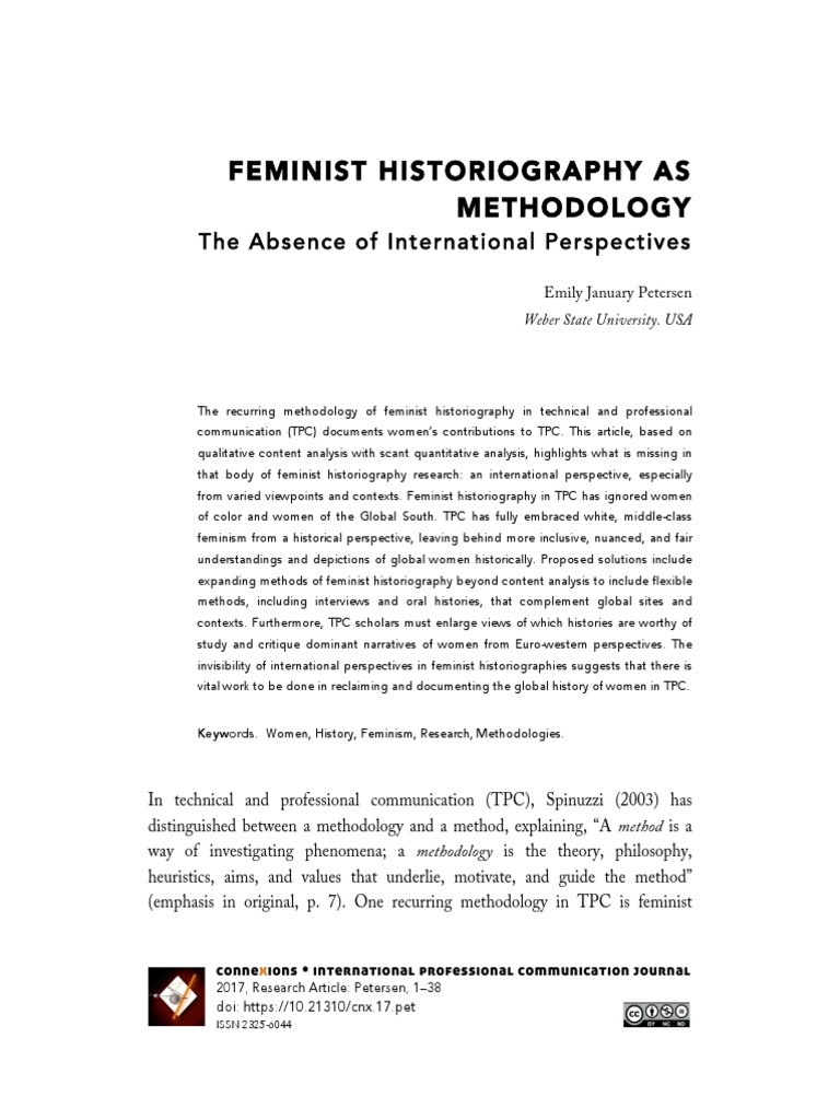 Feminist Historiography As Methodology T PDF | PDF | Feminism | Gender Studies
