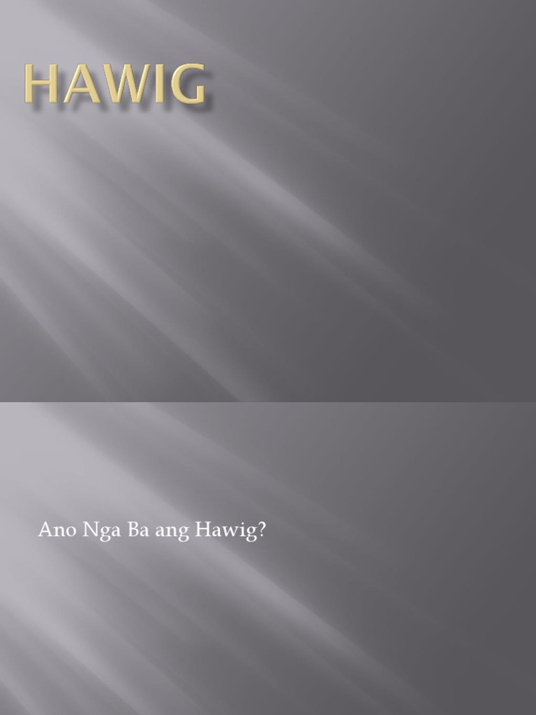 Hawig | PDF