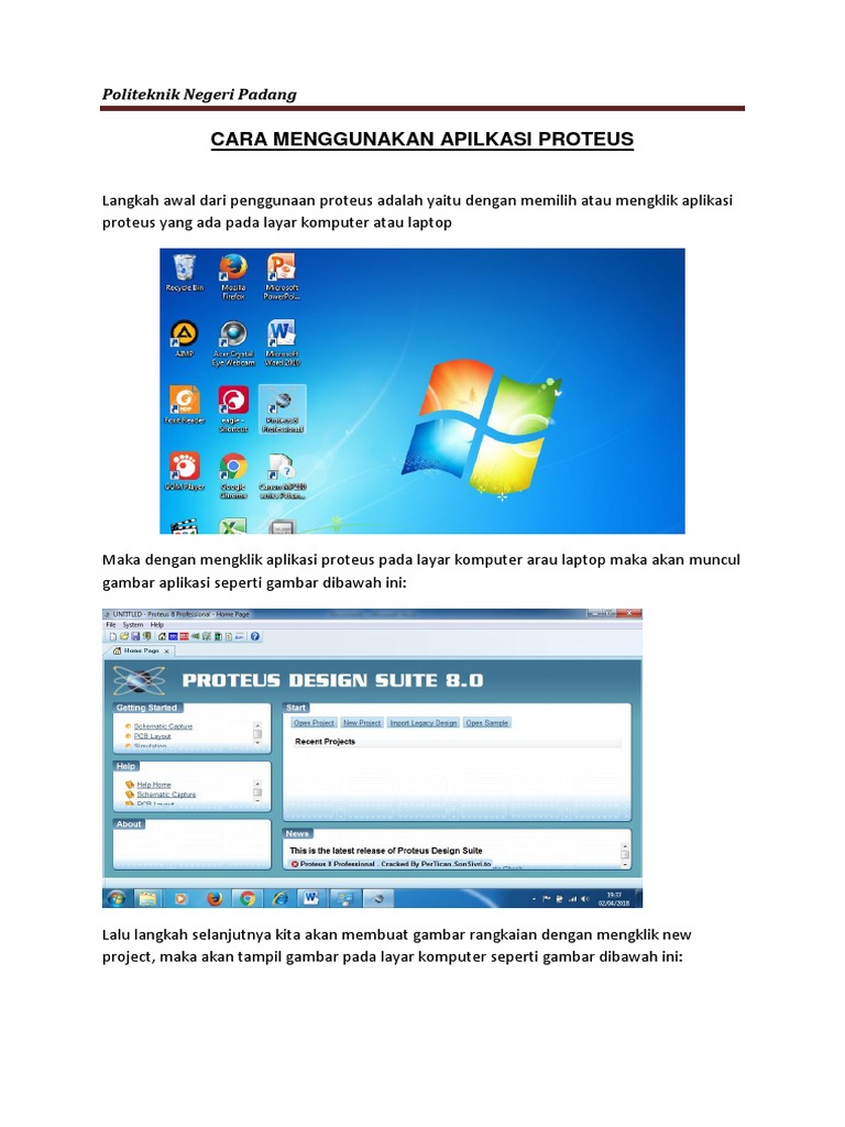 Cara Menngunakan Aplikasi Proteus | PDF