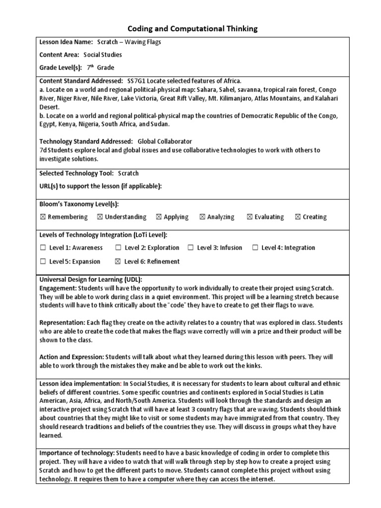 Coding and Computational Thinking | PDF | Reflective Practice | Internet