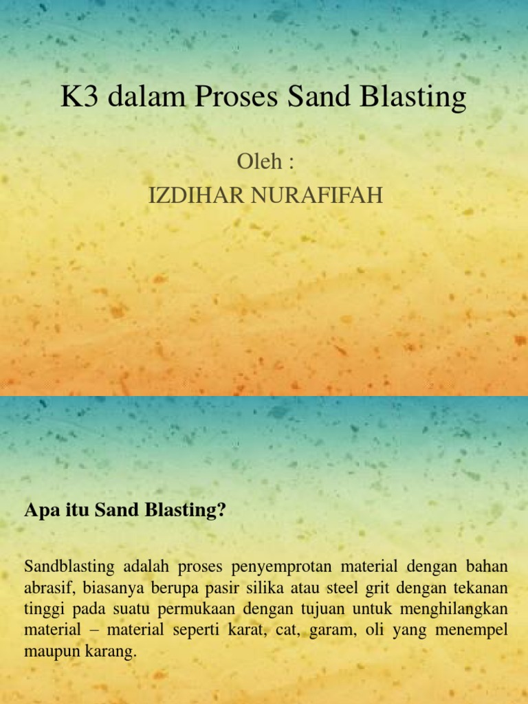 K3 Dalam Proses Sand Blasting | PDF