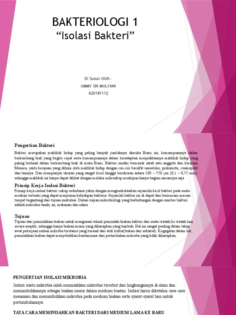 Isolasi Bakteri | PDF