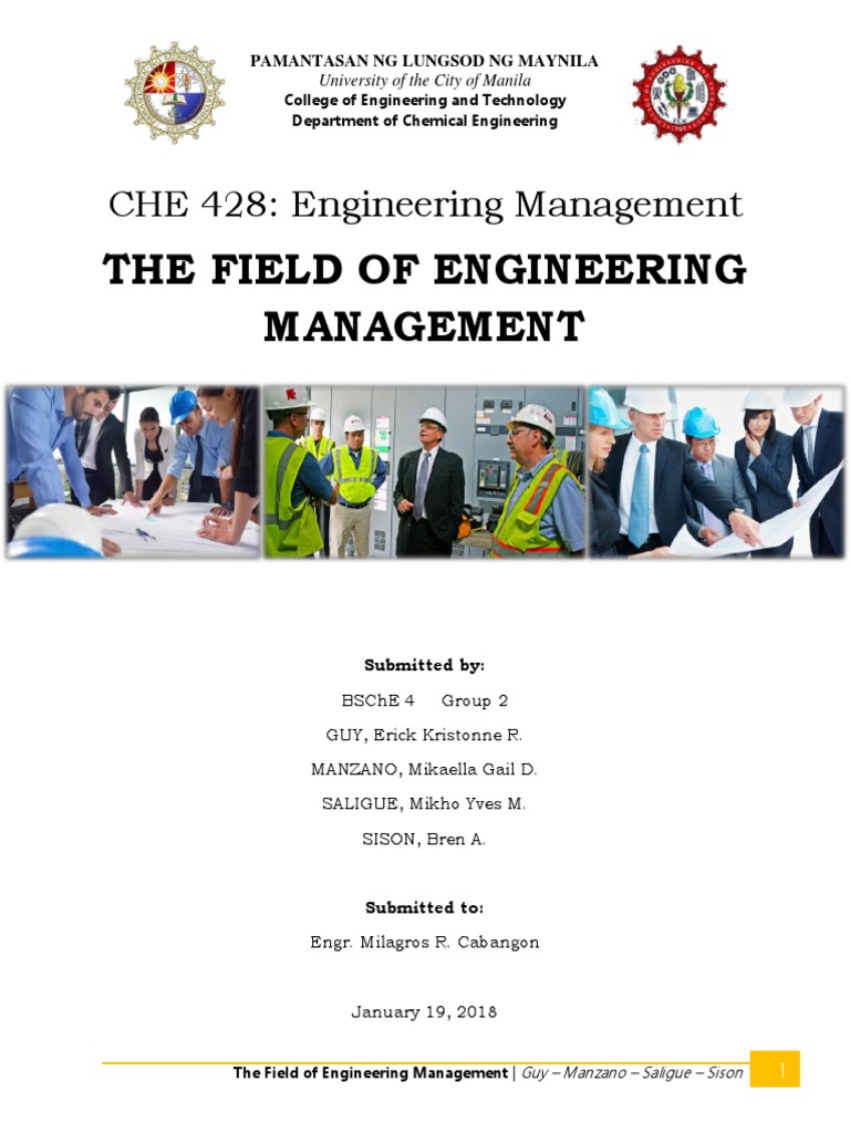 The Field of Engineering Management | PDF | Engineering | Goal