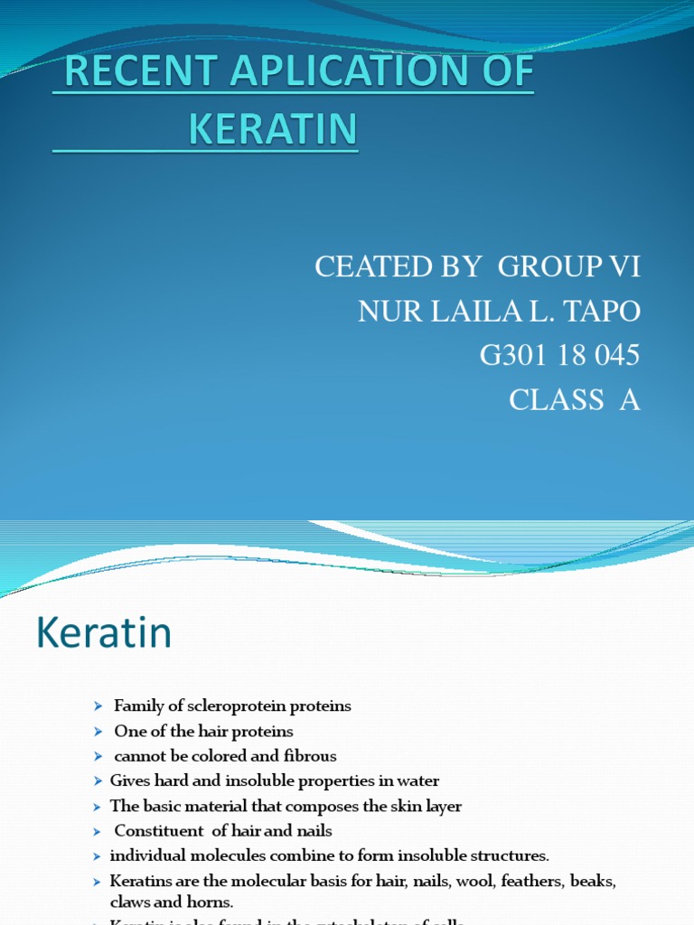 Keratin Group IV | PDF | Alpha Helix | Molecular Biophysics