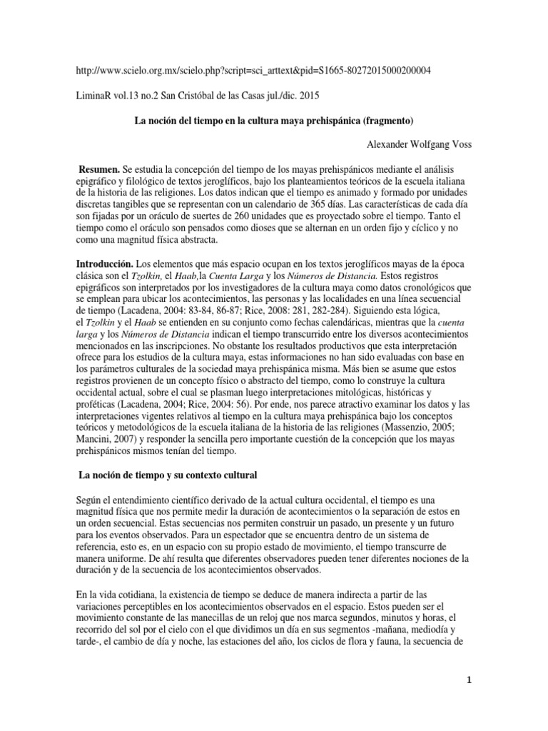 El Tiempo para Los Mayas | PDF | Civilización maya | Hora